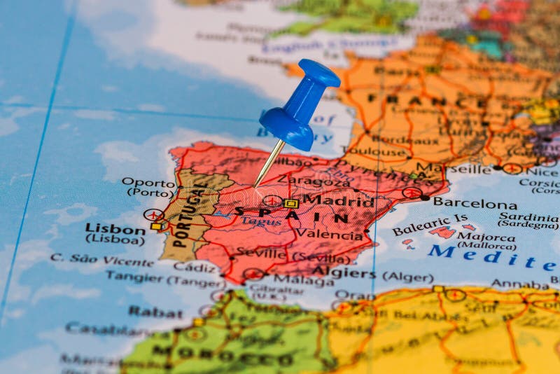 Mapa de Spain foto de stock. Imagem de organizar, projeto - 54041070
