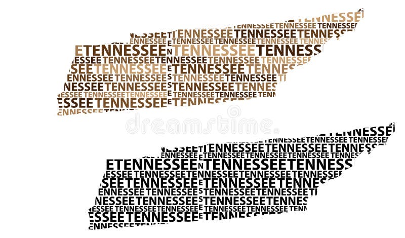 Mapa De Tennessee - Ejemplo Del Vector Ilustración del Vector ...
