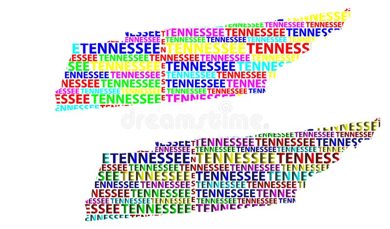 Mapa De Tennessee - Ejemplo Del Vector Ilustración del Vector ...