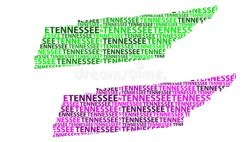 Mapa De Tennessee - Ejemplo Del Vector Ilustración del Vector ...