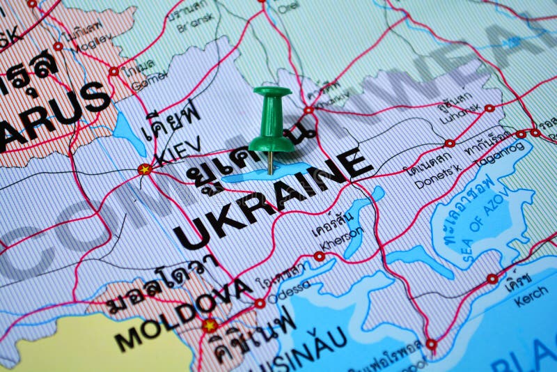 Mapa de Ucrânia foto de stock. Imagem de disastre, terra - 45964726