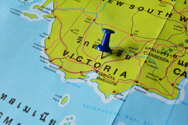 Mapa de Victoria imagen de archivo. Imagen de tasmania - 50232545