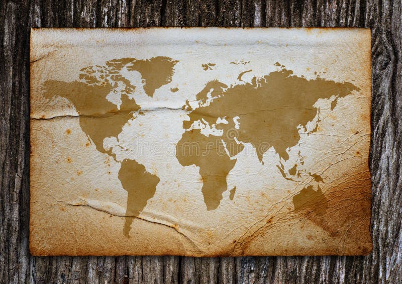 Mapa de Viejo Mundo. imagen de archivo. Imagen de correspondencia ...