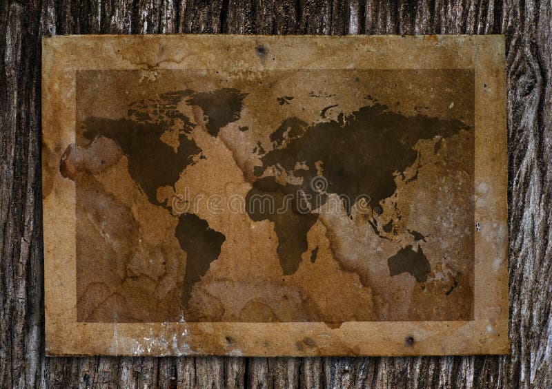 Mapa de Viejo Mundo. imagen de archivo. Imagen de correspondencia ...