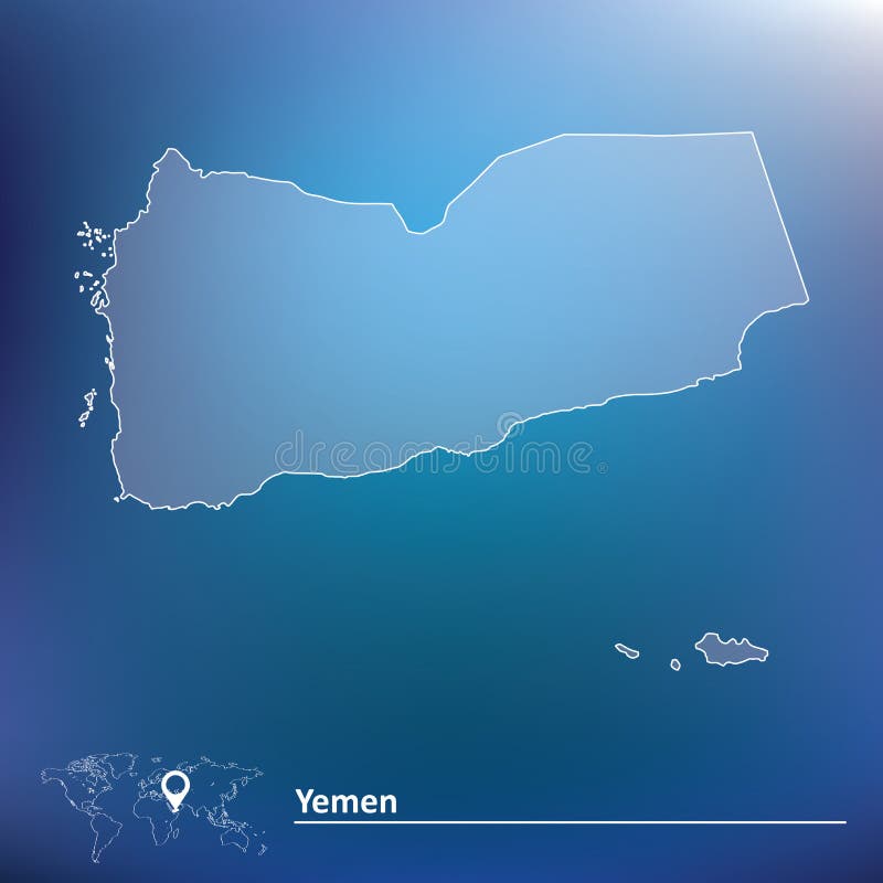 Mapa de Yemen ilustração do vetor. Ilustração de geografia - 125154466