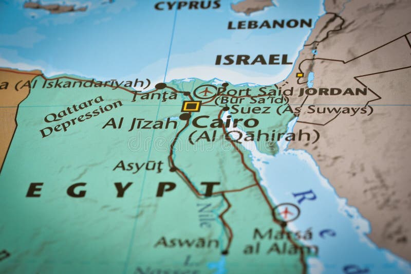 Mapa Del Aeropuerto De Egipto El Cairo Foto de archivo - Imagen de ...