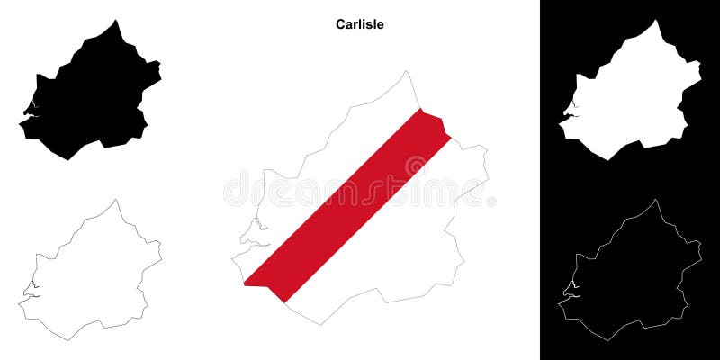 Mapa Del Contorno Del Carlilo Ilustración del Vector - Ilustración de ...