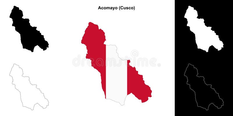 Mapa Del Esquema De Acomayo Ilustración del Vector - Ilustración de ...