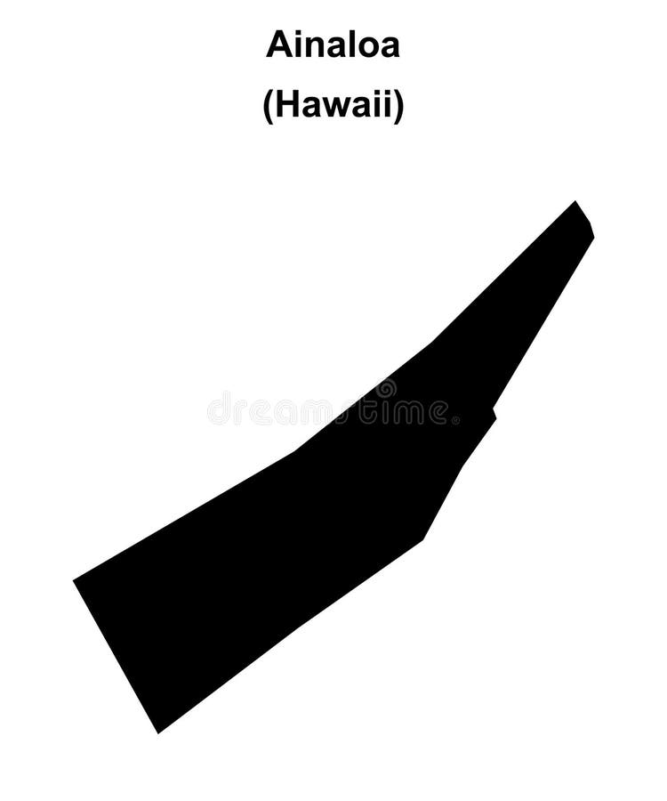 Mapa Del Esquema De Ainaloa Ilustración del Vector - Ilustración de ...