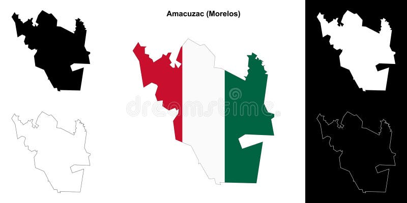 Mapa Del Esquema De Amacuzac Ilustración del Vector - Ilustración de ...