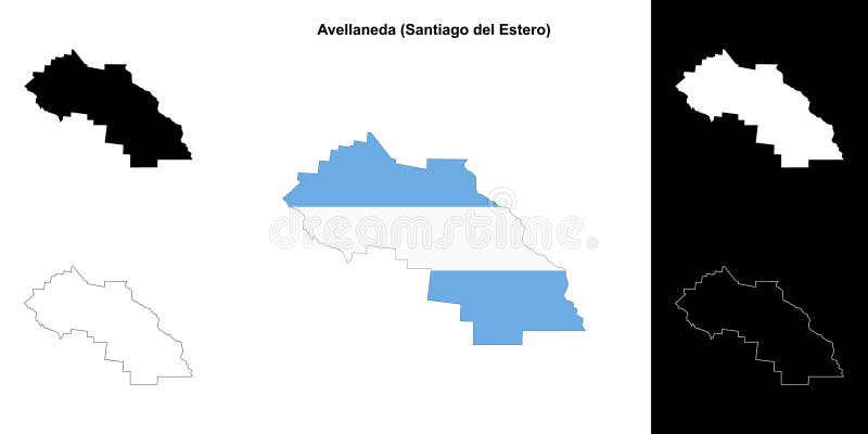 Mapa Del Esquema De Avellaneda Stock de ilustración - Ilustración de ...
