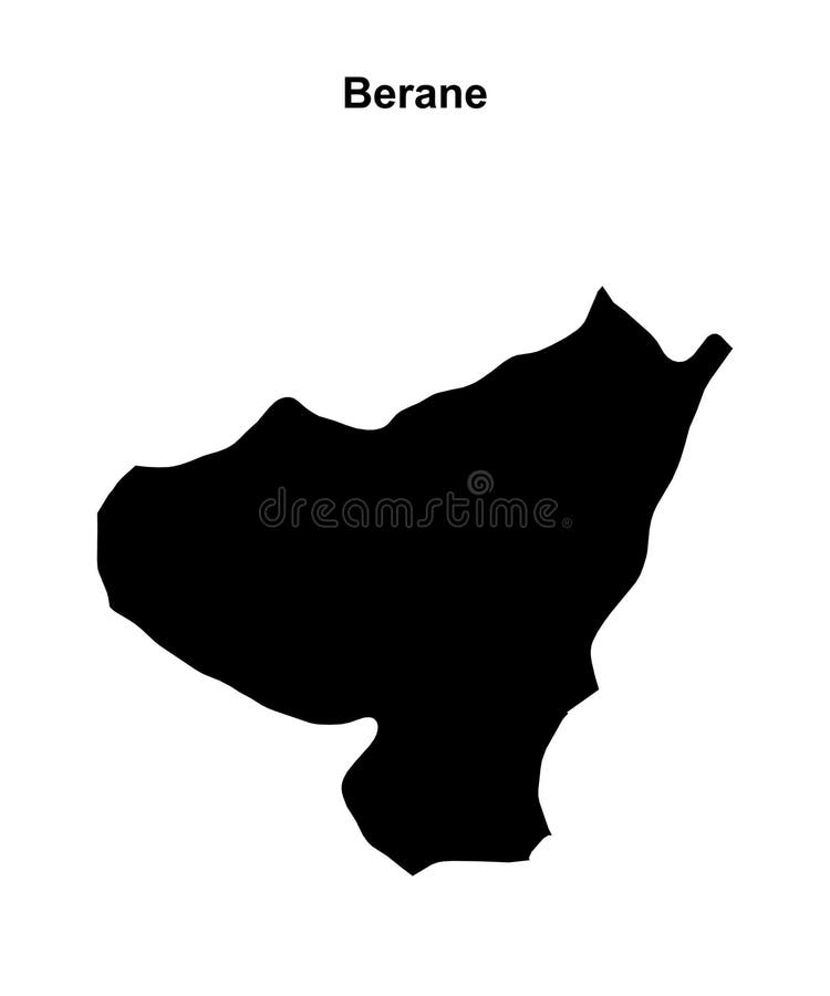 Mapa del esquema de Berane ilustración del vector. Ilustración de ...
