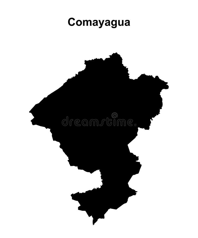 Mapa Del Esquema De Comayagua Ilustración del Vector - Ilustración de icono, silueta: 360431025