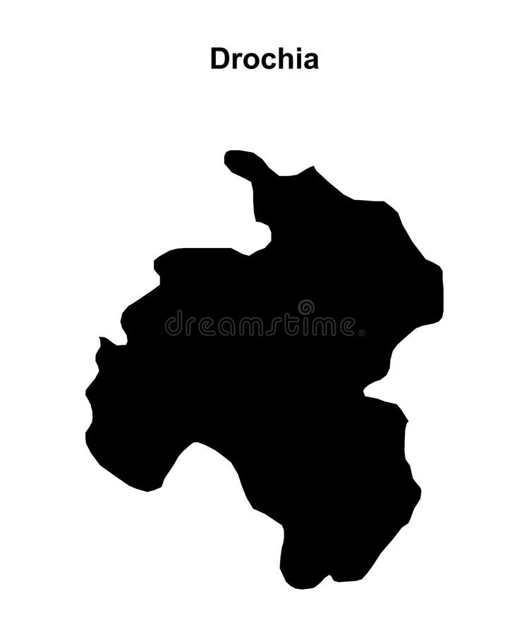 Mapa Del Esquema De Drochia Ilustración del Vector - Ilustración de ...