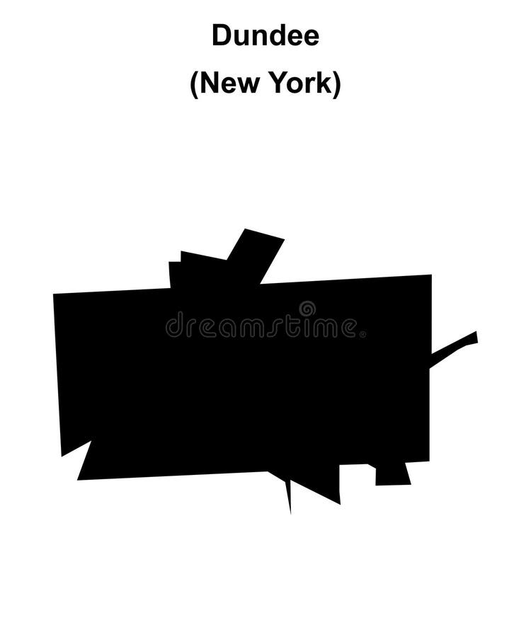 Mapa del esquema de Dundee stock de ilustración. Ilustración de icono ...