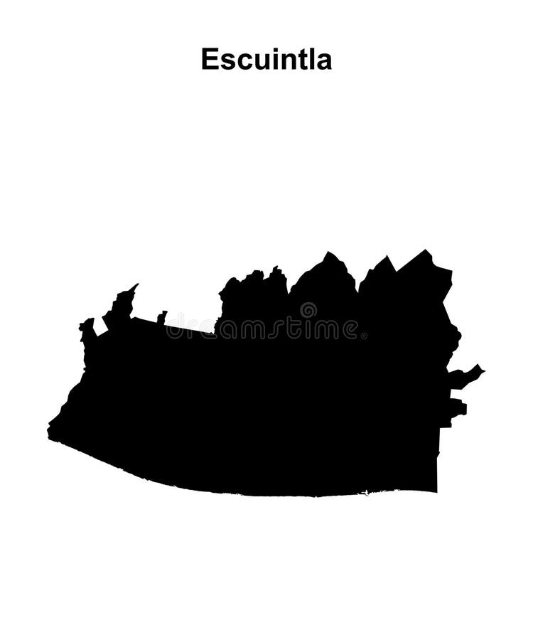 Mapa Del Esquema De Escuintla Ilustración del Vector - Ilustración de ...