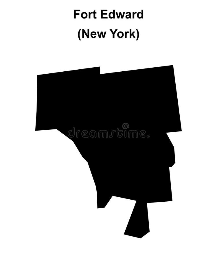 Mapa Del Esquema De Fort Edward Ilustración del Vector - Ilustración de ...