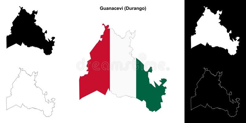 Mapa Del Esquema De Guanacevi Stock de ilustración - Ilustración de ...