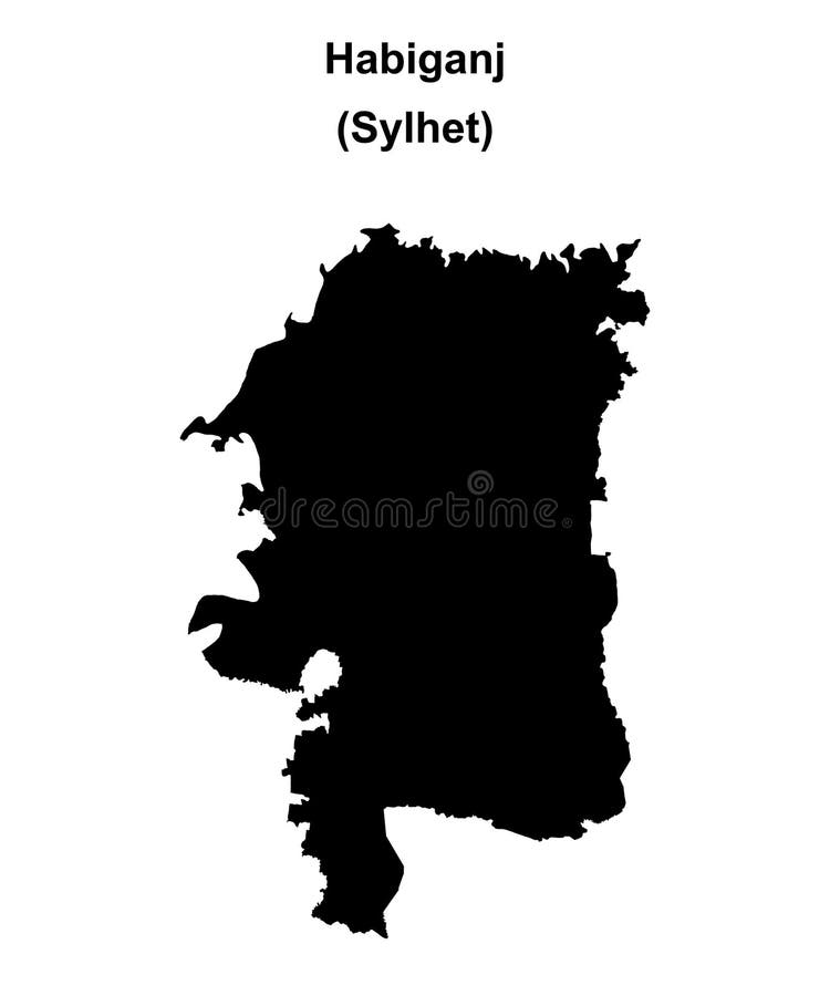 Mapa Del Esquema De Habiganj Ilustración del Vector - Ilustración de ...