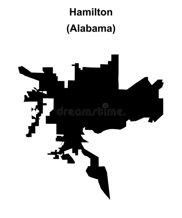 Mapa Del Esquema De Hamilton Ilustración del Vector - Ilustración de ...