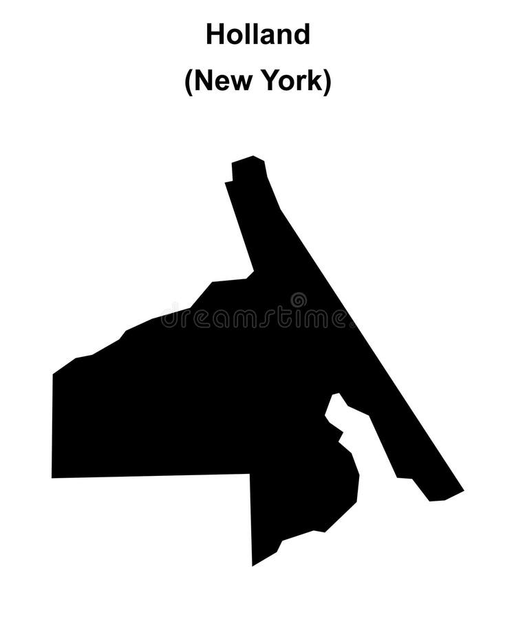 Mapa Del Esquema De Holanda Ilustración del Vector - Ilustración de ...