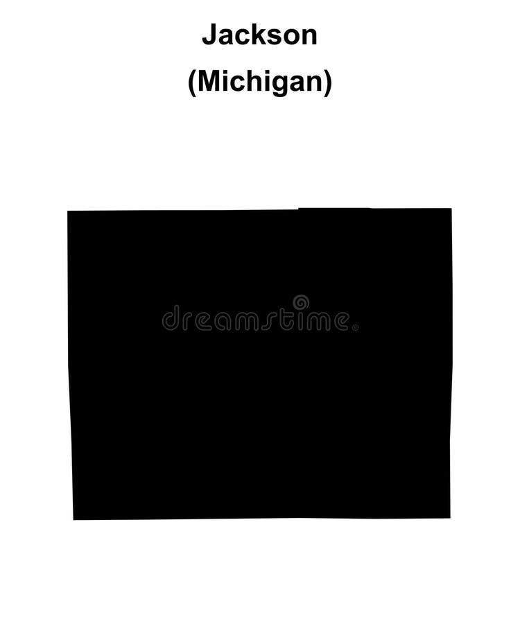 Mapa Del Esquema De Jackson Stock de ilustración - Ilustración de ...