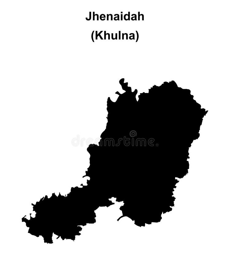 Mapa Del Esquema De Jhenaidah Ilustración del Vector - Ilustración de ...