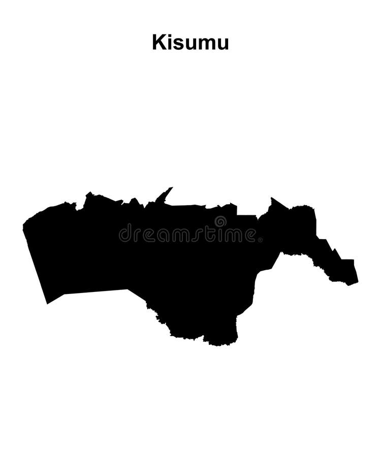 Mapa del esquema de Kisumu ilustración del vector. Ilustración de ...