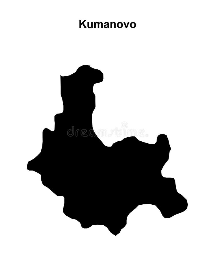 Mapa Del Esquema De Kumanovo Ilustración del Vector - Ilustración de ...