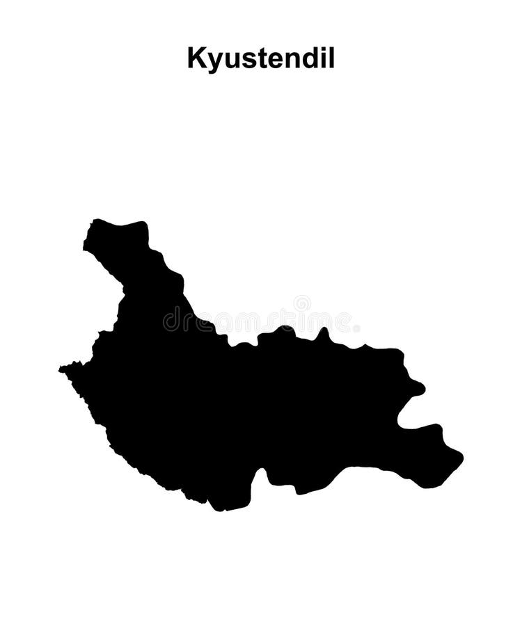 Mapa Del Esquema De Kyustendil Ilustración del Vector - Ilustración de ...