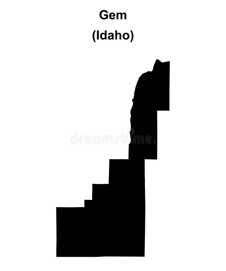 Mapa Del Esquema De La Gema Ilustración del Vector - Ilustración de ...