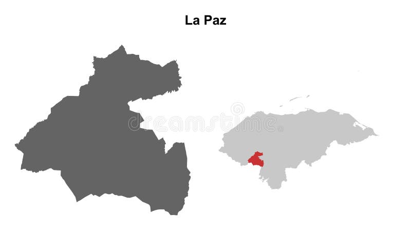 Mapa del esquema de La Paz ilustración del vector. Ilustración de ...