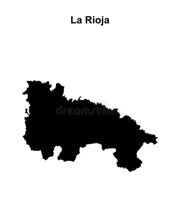 Mapa Del Esquema De La Rioja Ilustración del Vector - Ilustración de ...
