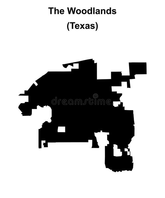 Mapa Del Esquema De Los Bosques Ilustración del Vector - Ilustración de ...