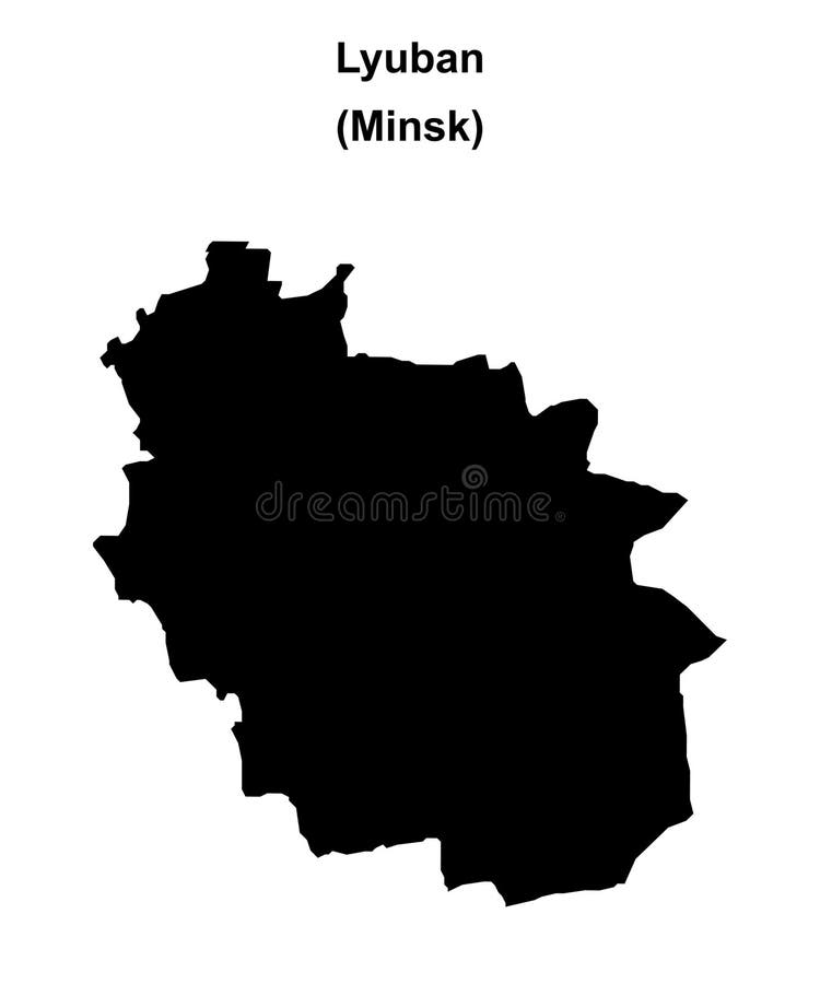 Mapa del esquema de Lyuban ilustración del vector. Ilustración de ...