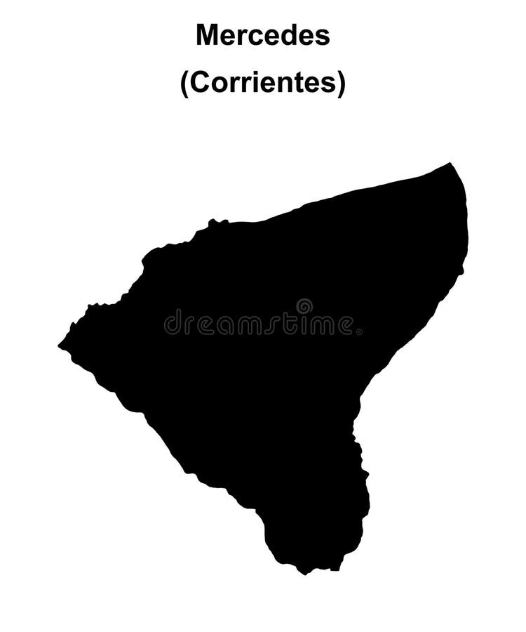 Mapa Del Esquema De Mercedes Ilustración del Vector - Ilustración de ...