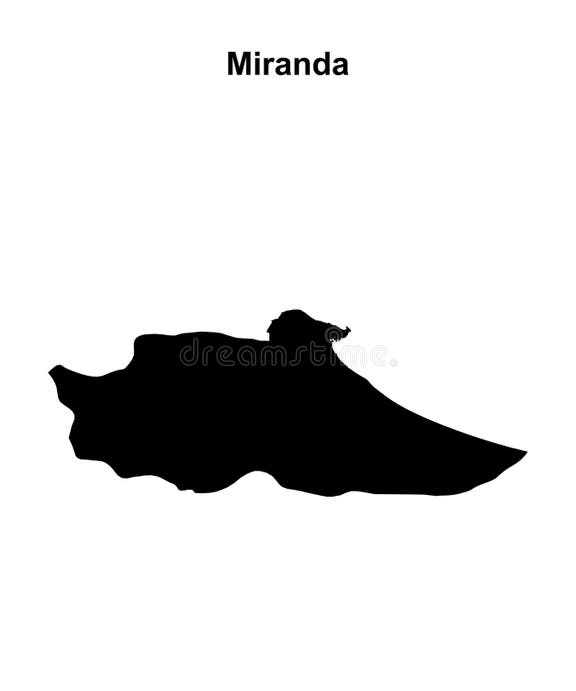 Mapa Del Esquema De Miranda Ilustración del Vector - Ilustración de ...