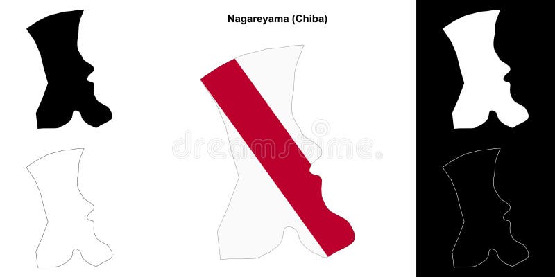 Mapa Del Esquema De Nagareyama Ilustración del Vector - Ilustración de ...