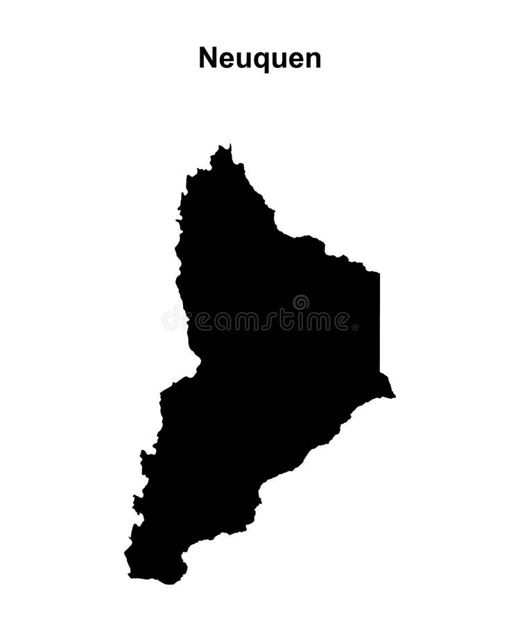 Mapa Del Esquema De Neuquen Ilustración del Vector - Ilustración de ...