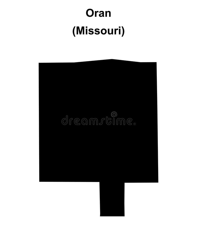 Mapa del esquema de Oran ilustración del vector. Ilustración de ciudad ...