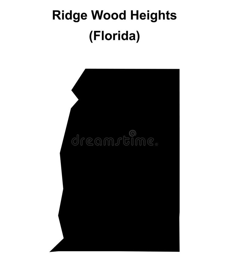 Mapa Del Esquema De Ridge Wood Heights Ilustración del Vector ...