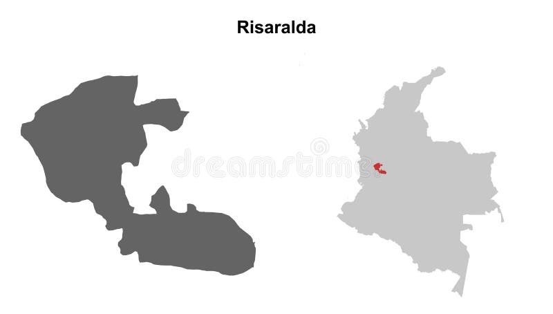 Mapa Del Esquema De Risaralda Ilustración del Vector - Ilustración de ...