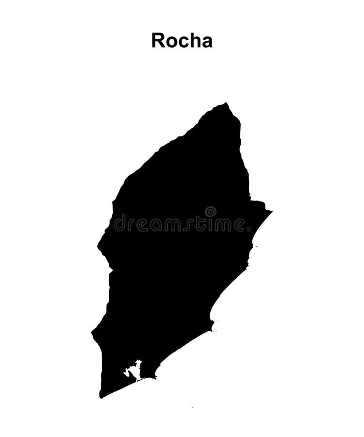 Mapa del esquema de Rocha ilustración del vector. Ilustración de ...