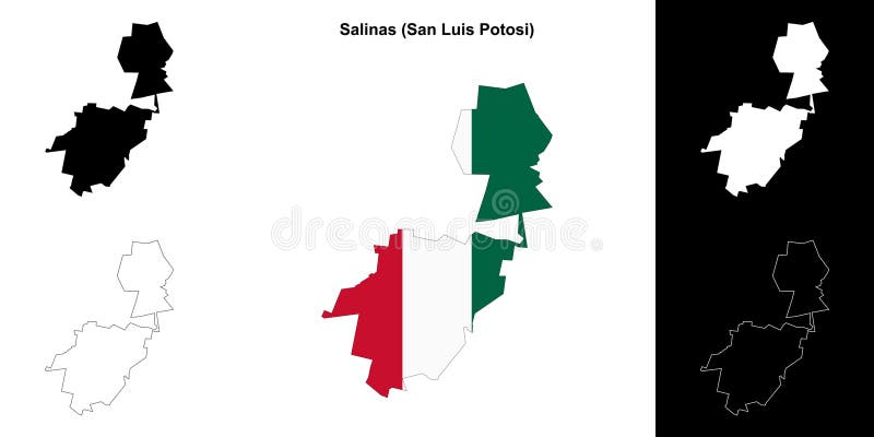 Mapa Del Esquema De Salinas Ilustración del Vector - Ilustración de ...