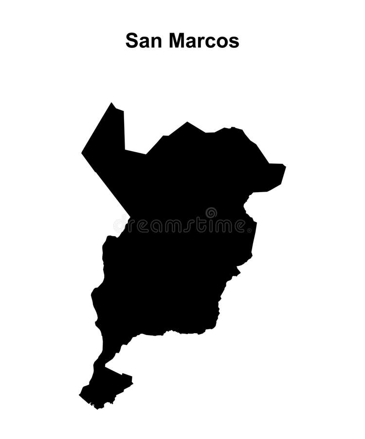 Mapa Del Esquema De San Marcos Ilustración del Vector - Ilustración de ...