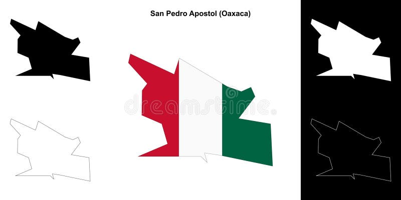 Mapa Del Esquema De San Pedro Apostol Ilustración del Vector ...