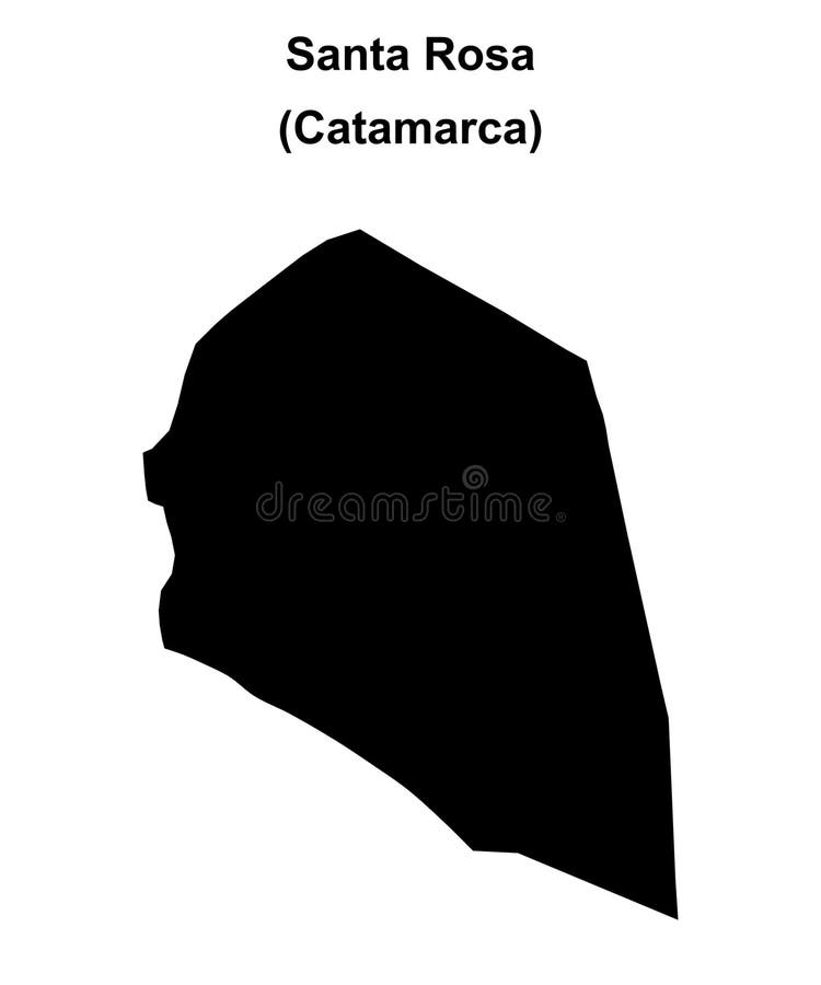 Mapa Del Esquema De Santa Rosa Ilustración del Vector - Ilustración de ...