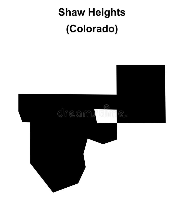 Mapa Del Esquema De Shaw Heights Ilustración del Vector - Ilustración ...