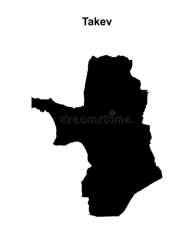 Mapa del esquema de Takev ilustración del vector. Ilustración de ...