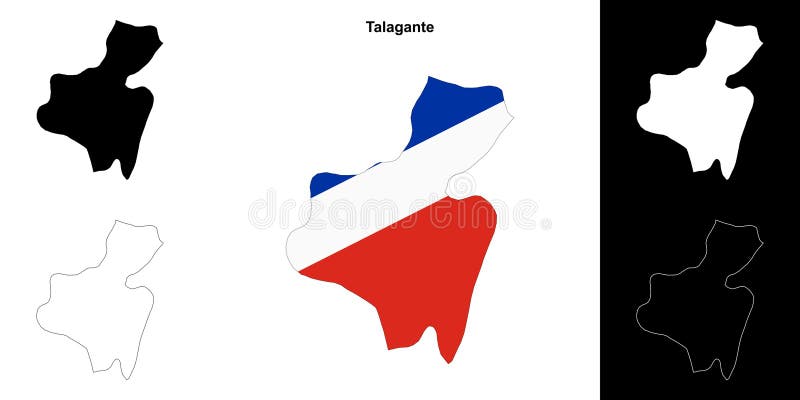 Mapa Del Esquema De Talagante Ilustración del Vector - Ilustración de ...